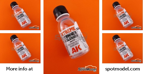 AK Interactive AK470: Xtreme metal paint Xtreme Cleaner & Thinner 1 x ...