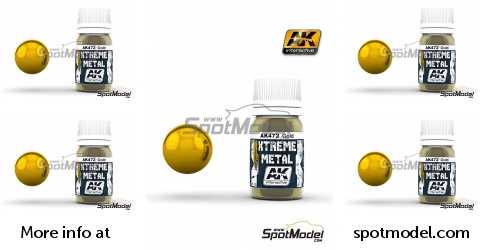 AK Interactive AK472: Xtreme metal paint Gold 1 x 30ml (ref. AK-472 ...