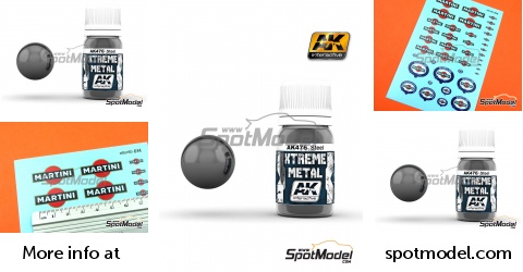 AK Interactive AK476: Xtreme metal paint Steel 1 x 30ml (ref. AK-476 ...