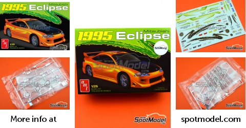 AMT 1089: Car scale model kit 1/25 scale - Mitsubishi Eclipse 1995 (ref ...