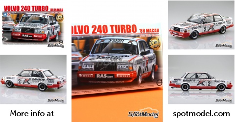 Beemax Model Kits B24012: Car scale model kit 1/24 scale - Volvo 240 ...