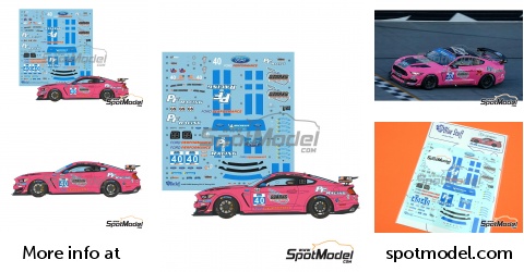 Blue Stuff 24-020: Marking / livery 1/24 scale - Ford Mustang GT4 PF ...