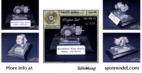 Brach Model BM-EN01: Engine 1/12 scale - Kreidler Van Veen 50cc 1973 ...