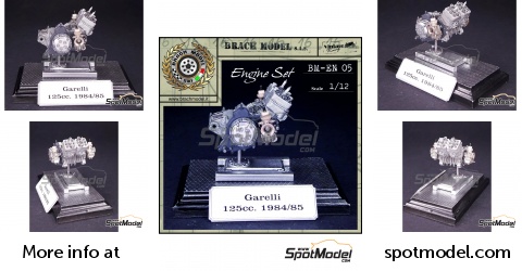 Brach Model BM-EN05: Engine 1/12 scale - Garelli 125cc 1984 and 1985 ...