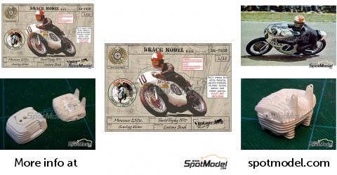 Brach Model BM-VR08: Motorbike scale model kit 1/12 scale - Ossa 250 ...