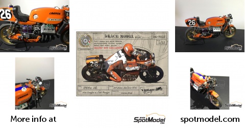 Brach Model BM-VR16: Motorbike scale model kit 1/12 scale - Laverda ...