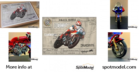 Brach Model BM-VR17: Motorbike scale model kit 1/12 scale - Ducati TT1 ...