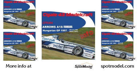 Cigale 43 Modelcraft CFK004: Car scale model kit 1/43 scale - Arrows ...