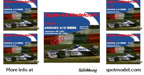 Cigale 43 Modelcraft CFK005: Car scale model kit 1/43 scale - Arrows ...