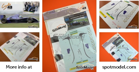 Cigale 43 Modelcraft CDS036: Marking / livery 1/43 scale - Simtek Ford ...