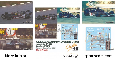 Cigale 43 Modelcraft CDS037: Marking / livery 1/43 scale - Shadow Ford ...