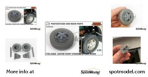 Czech Truck Model CTM24305: Rims and tyres set 1/25 scale - Centre ...
