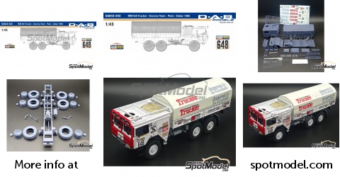 D.A.B. Models DAB43-042: Truck scale model kit 1/43 scale - MAN 6x6 ...