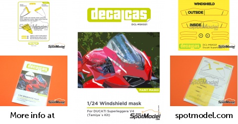 Decalcas DCL-MSK021: Masks 1/12 scale - Ducati Superleggera V4 - for ...
