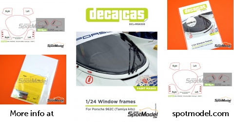Decalcas DCL-MSK033: Window frame pre-cut paint masks 1/24 scale ...