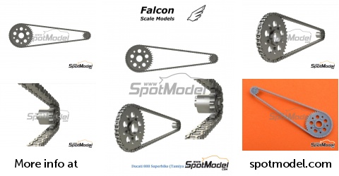 Falcon Scale Models FSM023: Chain set 1/12 scale - Ducati 888 Superbike ...
