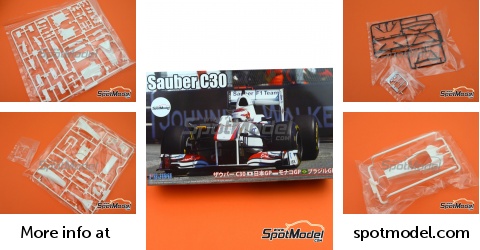 Fujimi 09208: Car scale model kit 1/20 scale - Sauber C30 Sauber F1 ...