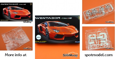 Fujimi 123974: Car scale model kit 1/24 scale - Lamborghini Aventador ...