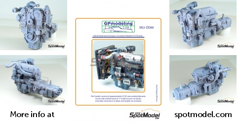 GPmodeling DD60: Engine 1/24 scale - Peterbilt Detroit Diesel Series 60 ...