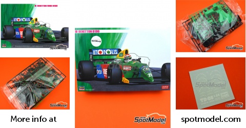 Hasegawa 20340: Car scale model kit 1/24 scale - Benetton Ford B190 ...