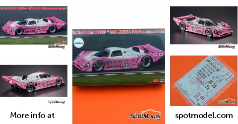 Hasegawa 20474: Car scale model kit 1/24 scale - Nissan R92CP sponsored ...