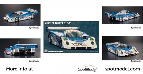 Hasegawa 211568: Car scale model kit 1/24 scale - Toyota 91 C-V Tom's ...