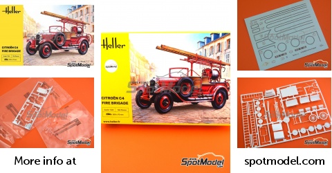 Heller 80733: Car scale model kit 1/24 scale - Citroën C4 Fire Brigade ...