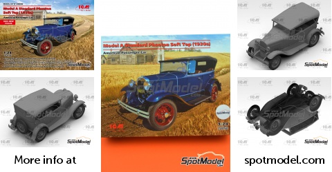 ICM 24050: Car scale model kit 1/24 scale - Ford Model A Standard ...