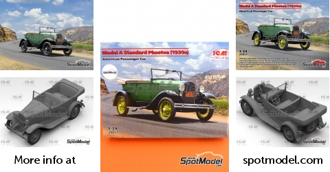 ICM 24051: Car scale model kit 1/24 scale - Ford Model A Standard ...