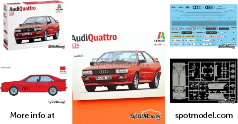 Italeri 3671: Car scale model kit 1/24 scale - Audi Quattro (ref. 3671 ...
