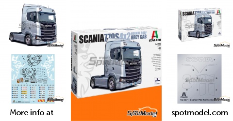 Italeri 3971: Tractor head scale model kit 1/24 scale - Scania S770 ...