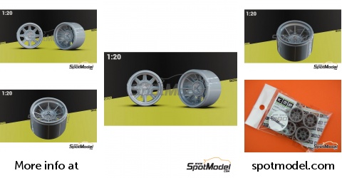 KMP Kool Models Production 20022: Rims 1/20 scale - Abarth Campagnolo ...