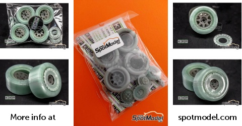 KMP Kool Models Production TK24218: Rims and tyres set 1/24 scale ...