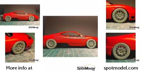 KMP Kool Models Production TK24254: Rims and tyres set 1/24 scale ...