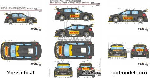 LB Production LB24072: Marking / livery 1/24 scale - Citroen C3 WRC ...