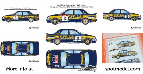 LB Production LB24076: Marking / livery 1/24 scale - Ford Sierra ...