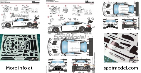 LB Production LBM4CF: Carbon fibre pattern decal set 1/24 scale - BMW ...