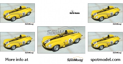 Marsh Models MM255: Car scale model kit 1/43 scale - Jaguar D-Type #14 ...