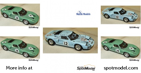 Marsh Models MM271: Car scale model kit 1/43 scale - Ford GT40 Ford ...