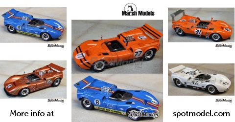 Marsh Models MM284: Car scale model kit 1/43 scale - McLaren M1C #8, 39 ...