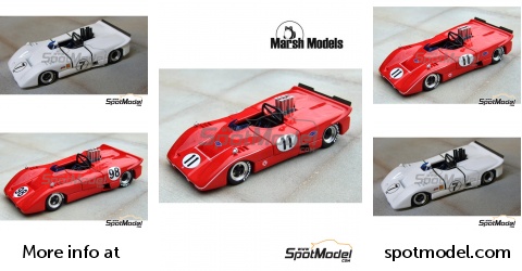 Marsh Models MM285: Car scale model kit 1/43 scale - McLaren M12 #7, 11 ...
