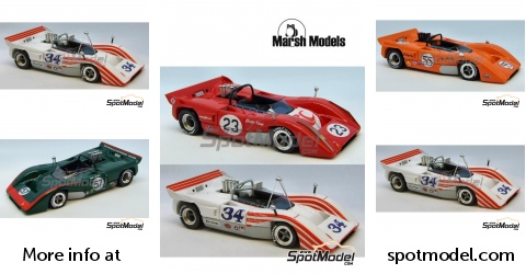 Marsh Models MM289: Car scale model kit 1/43 scale - McLaren M8C #15 ...