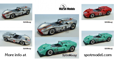 Marsh Models MM292: Car scale model kit 1/43 scale - McLaren M1B #4, 10 ...