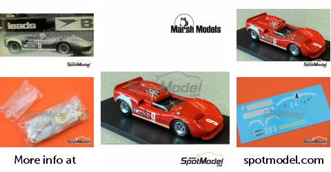 Marsh Models MM334: Car scale model kit 1/43 scale - McLaren M1B Bruce ...