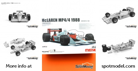 Meng Model RS-004: Car scale model kit 1/12 scale - McLaren Honda MP4/4 McLaren Racing Limited ...