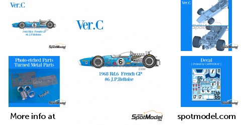 Model Factory Hiro K845: Car scale model kit 1/12 scale - Matra MS11 ...
