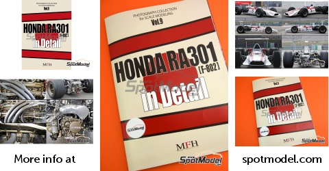 Model Factory Hiro PC09: Reference / walkaround book Honda RA301 for ...