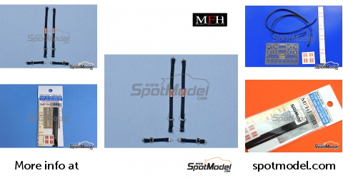 Model Factory Hiro P1184: Seatbelts 1/24 scale - U.S. Type Simpson ...