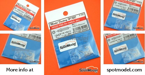 Model Factory Hiro P942: Detail - Hood pins for cables - 50 units (ref ...