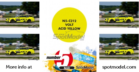 Number Five N5-C212: Paint for airbrush Volt Acid Yellow 1 x 30ml for ...